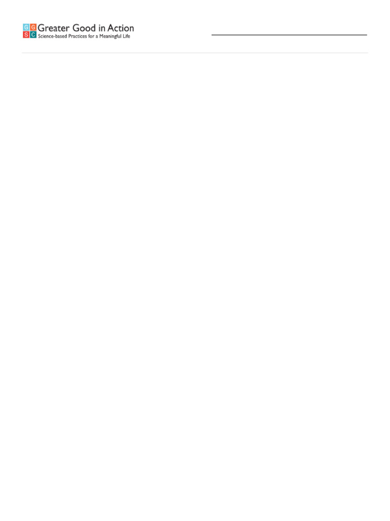 practice_three-good-things | PDF | Positive Psychology | Psychological ...