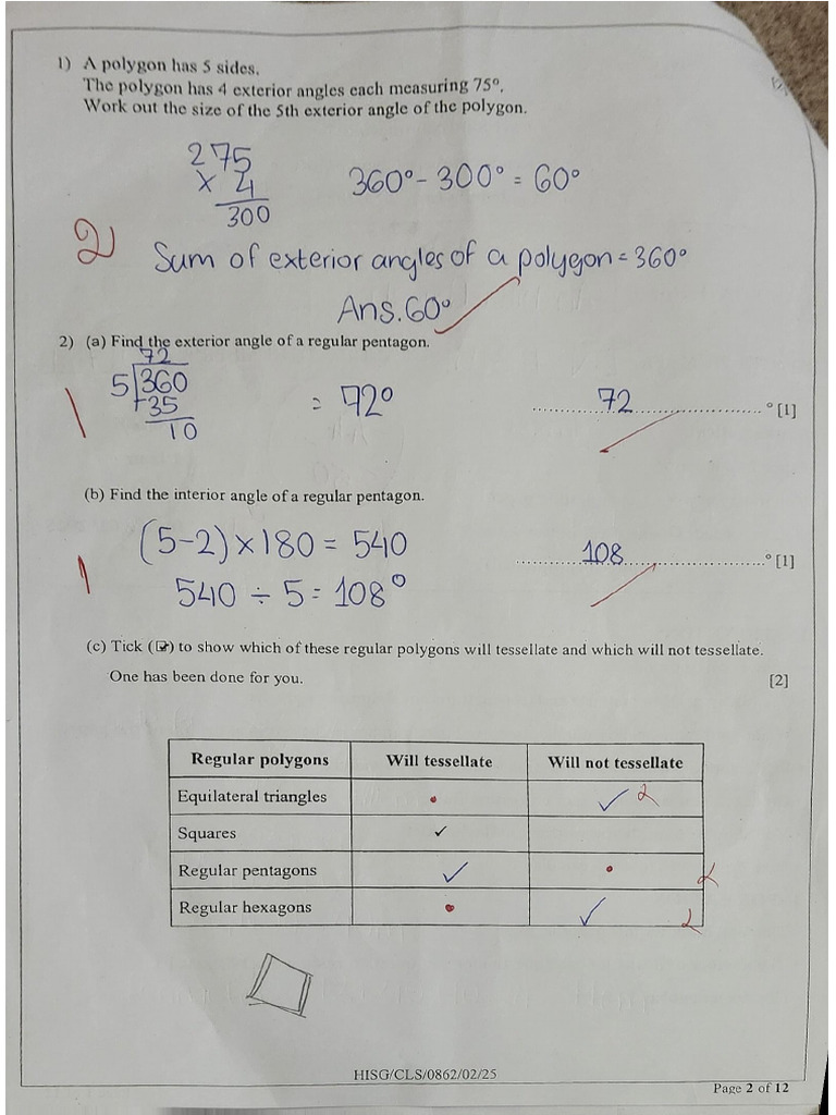 Maths Paper 2 | PDF