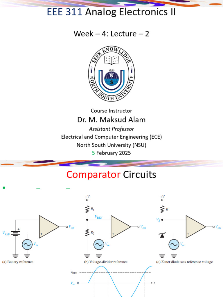 Comparator Circuits & Op-Amps | PDF
