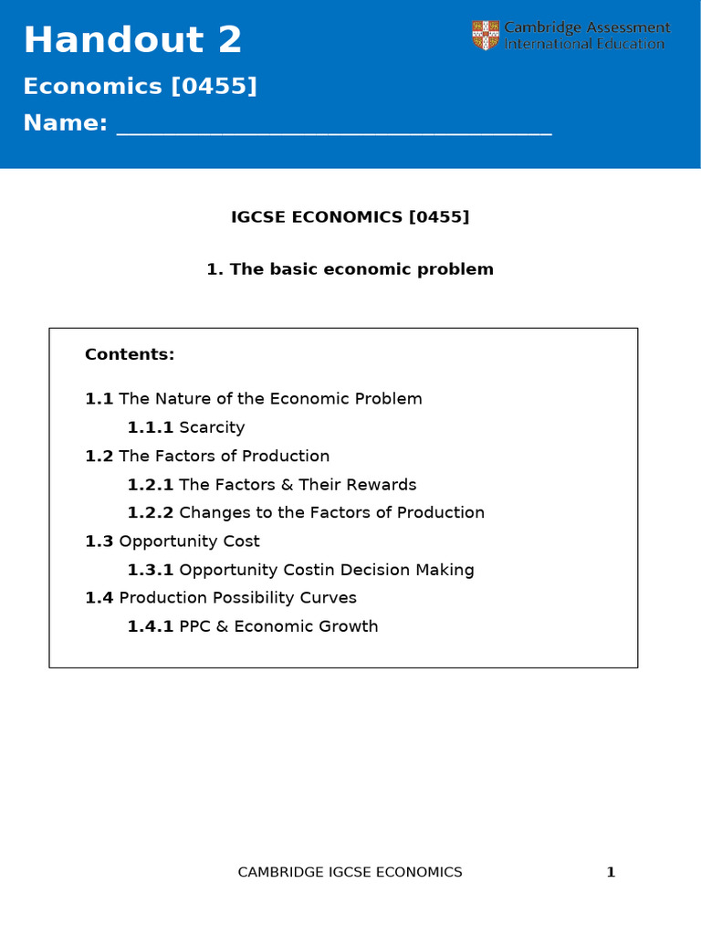 Handout 2 - Unit 1 | PDF