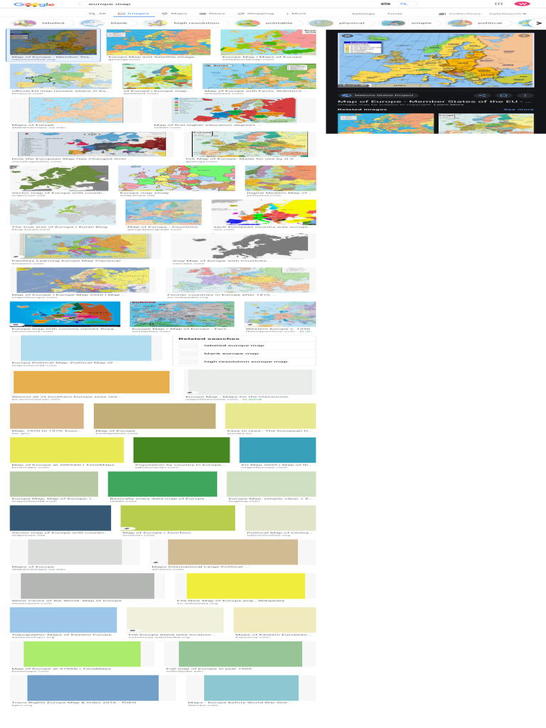 Europe Map - Google Search | PDF