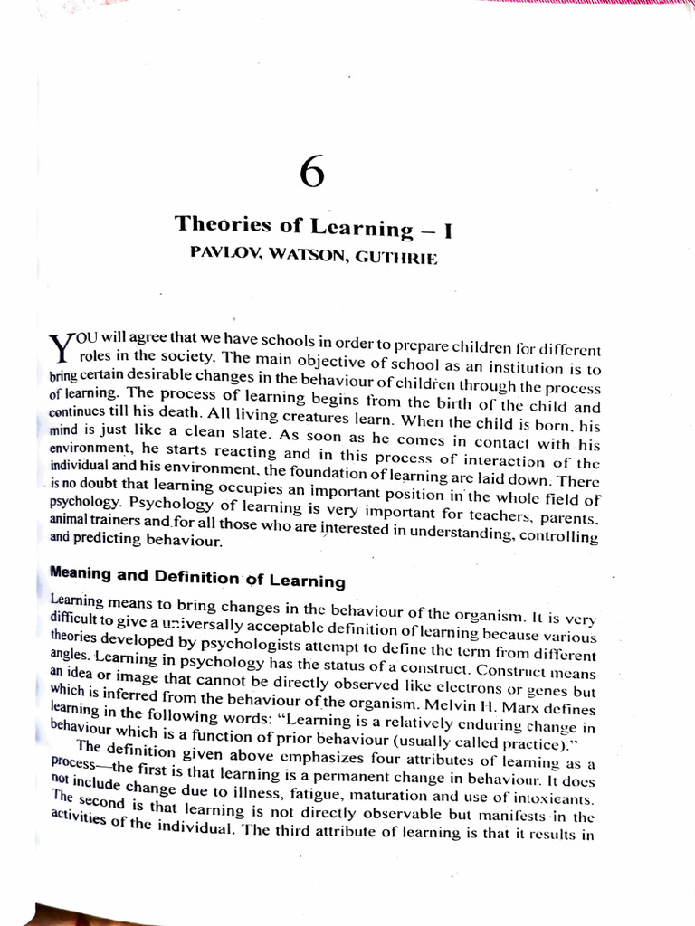 Learning | PDF | Classical Conditioning | Learning