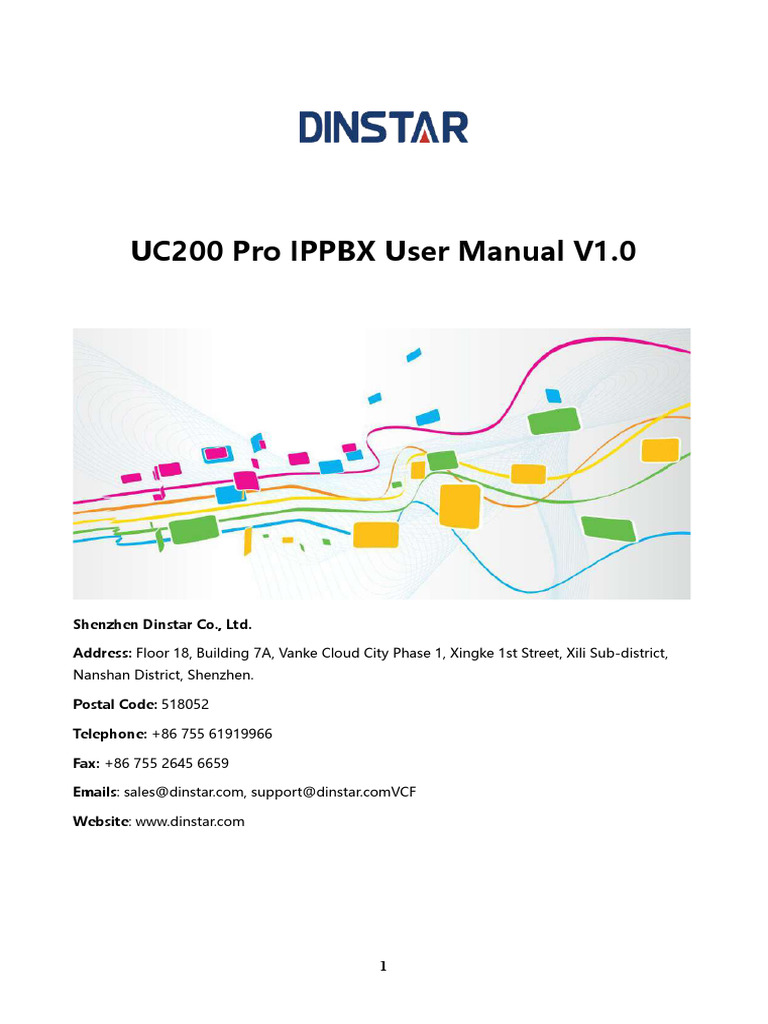 UC200 Pro_IP PBX User Manual | PDF | Session Initiation Protocol | Port (Computer Networking)