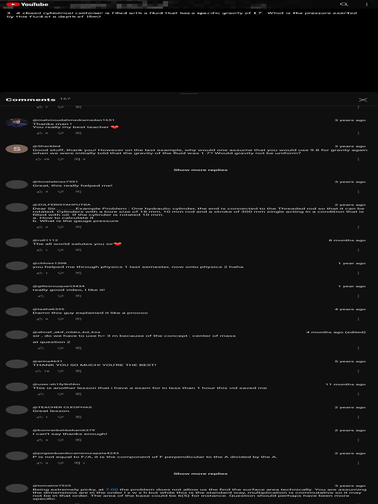 Introduction to Pressure & Fluids - Physics Pract… 2 | PDF | Pressure | Buoyancy