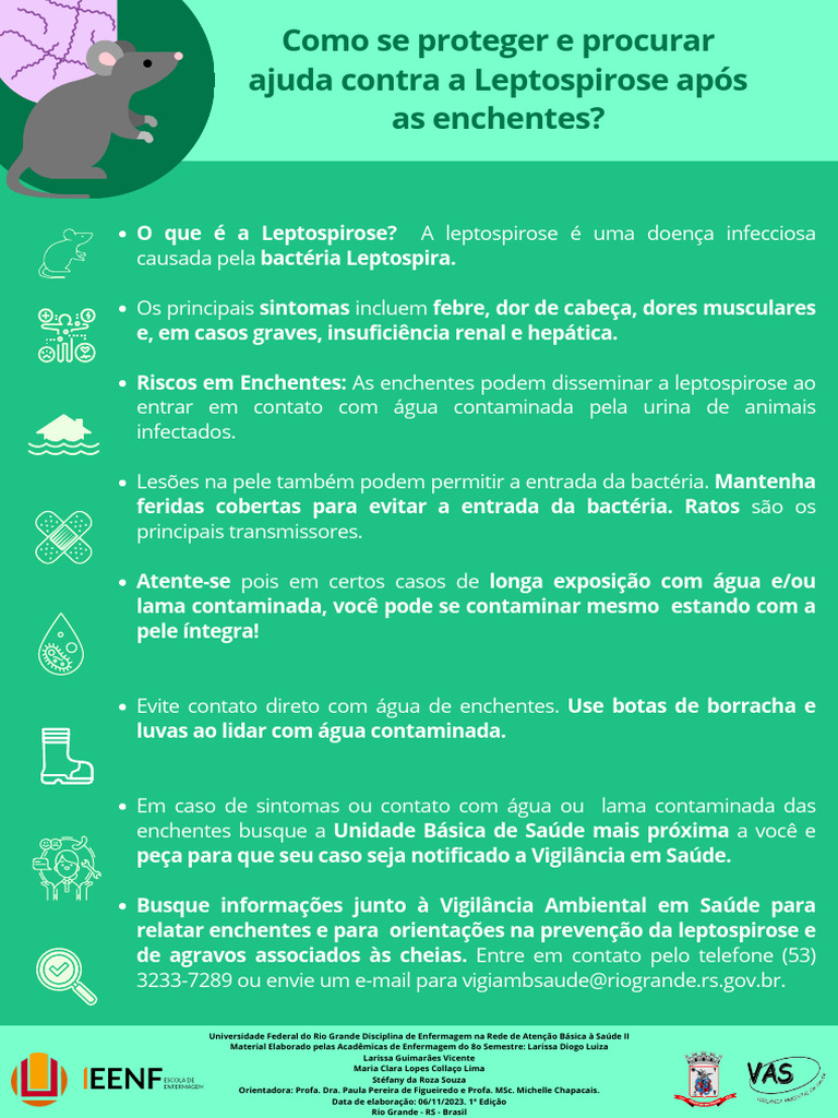 Cartaz Leptospirose | PDF