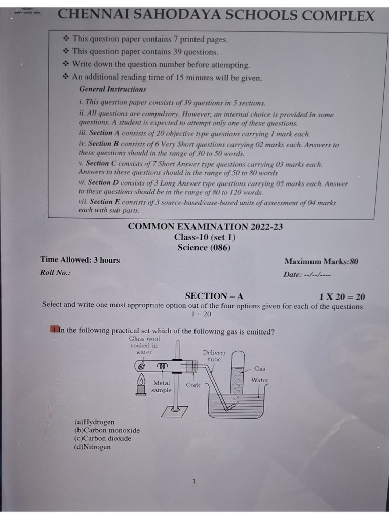 sahodaya paper - 1 (1) | PDF