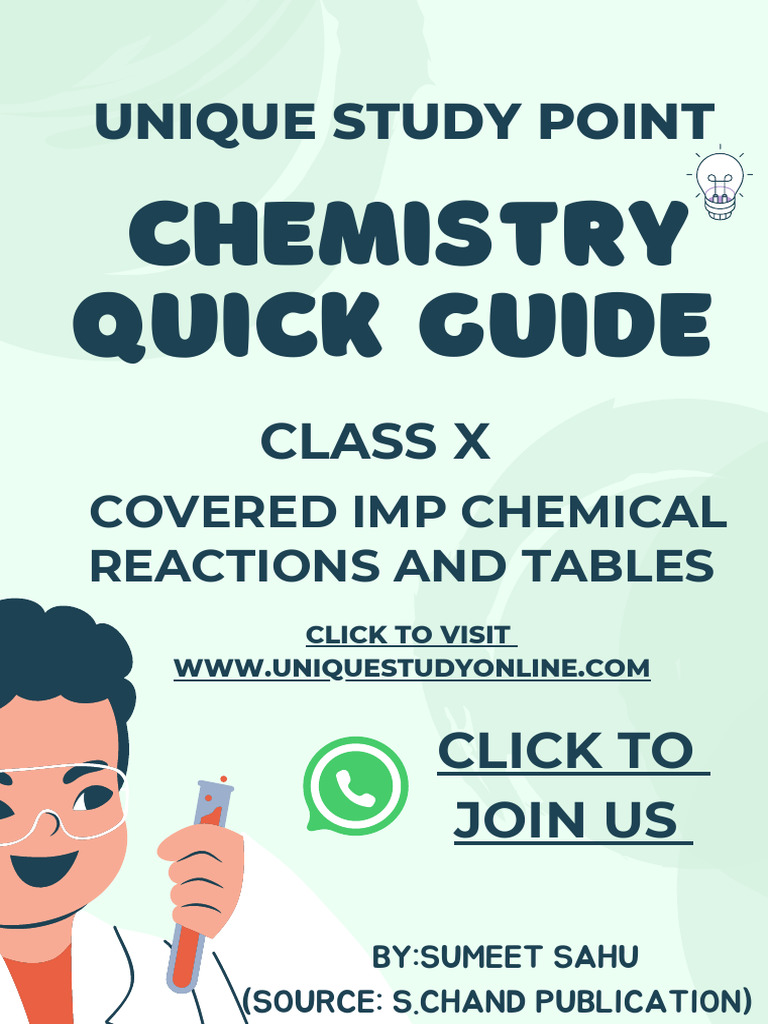 USP_CLASS X CHEMISTRY QUICK REVISION | PDF