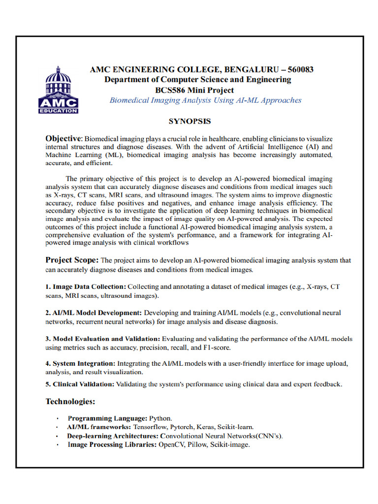 5C Mini-Project Synopsis | PDF