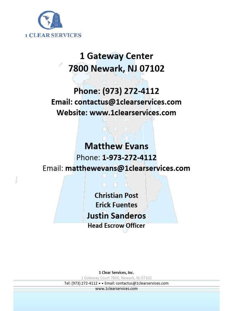 1Clear Services Info | PDF