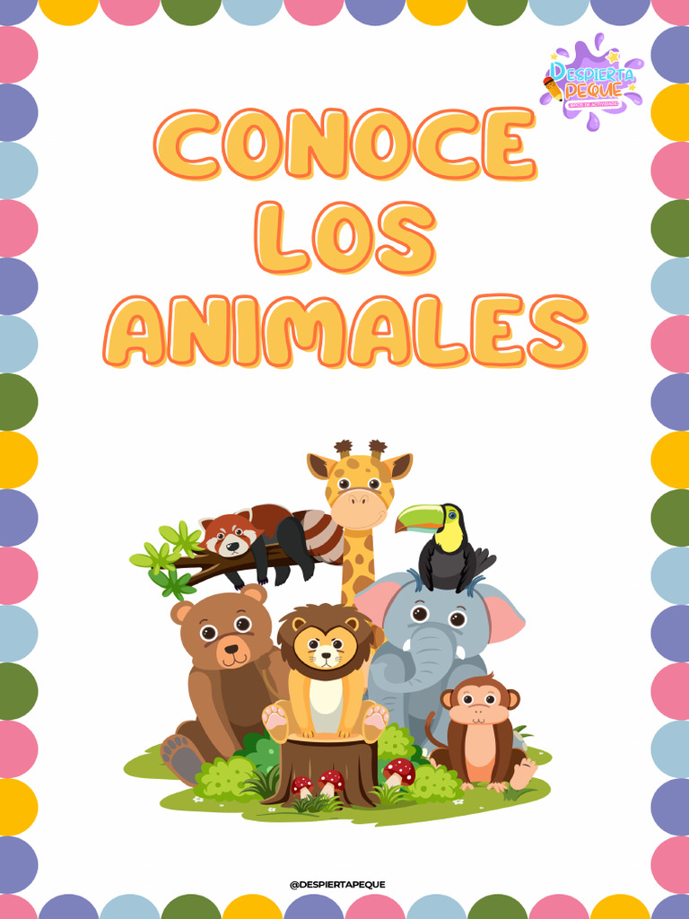 Mi Primer Libro de Estimulación - Los Animales en Español e Inglés | PDF