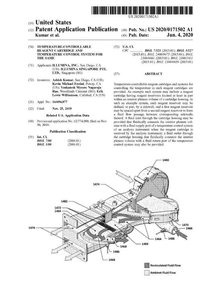 US20200171502A1_Temperature-Controllable Reagent Cartridge and ...