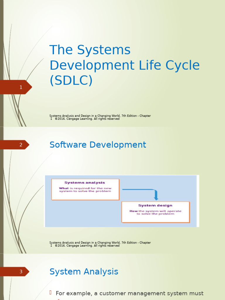 SADCW - 01 - SDLC Powerpoint-1 | PDF | Software Development Process ...