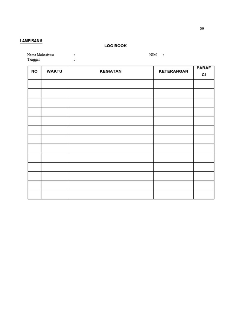 Logbook | PDF