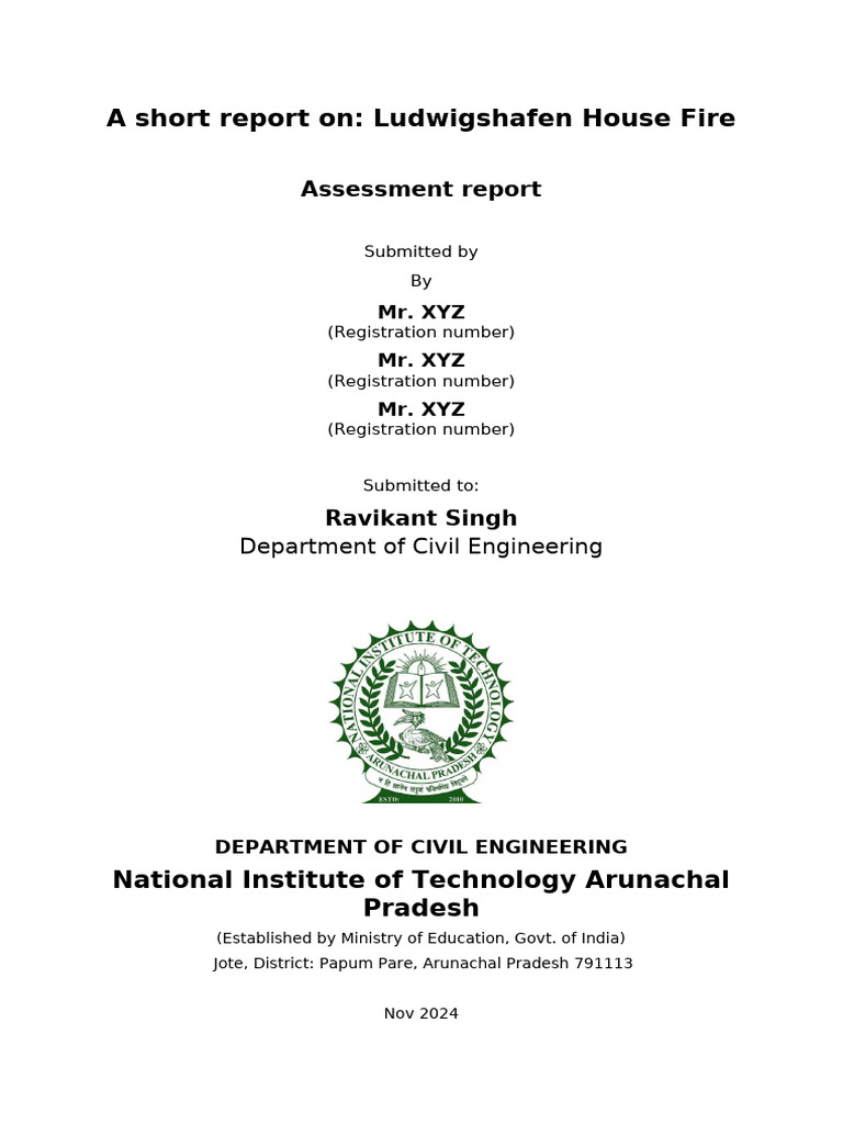 Report_Front Page | PDF