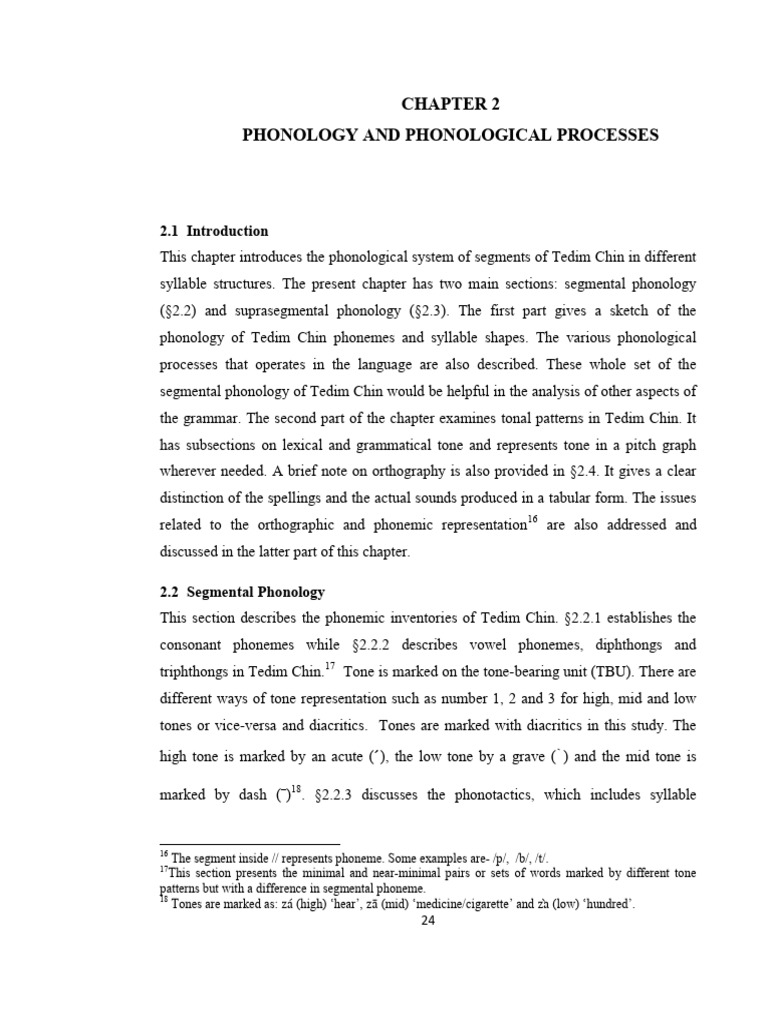 11 Chapter 2 | PDF | Syllable | Tone (Linguistics)