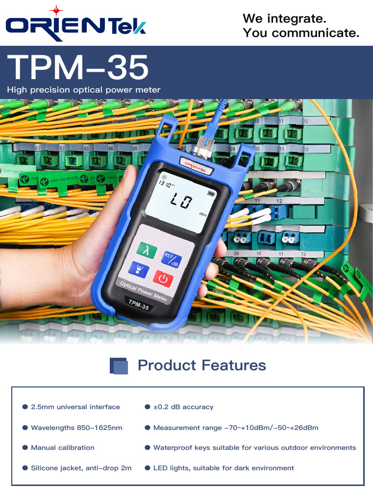 TPM-35 Power Meter Features | PDF