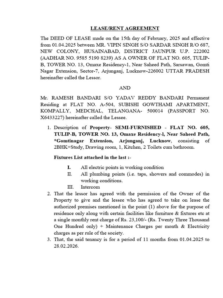 rent | PDF | Lease | Real Property Law