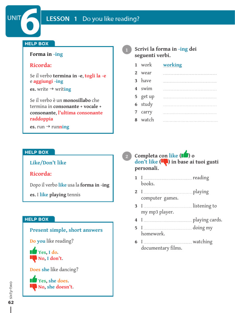 English Lesson: Likes and Activities | PDF | Softlines (Retail) | Fashion
