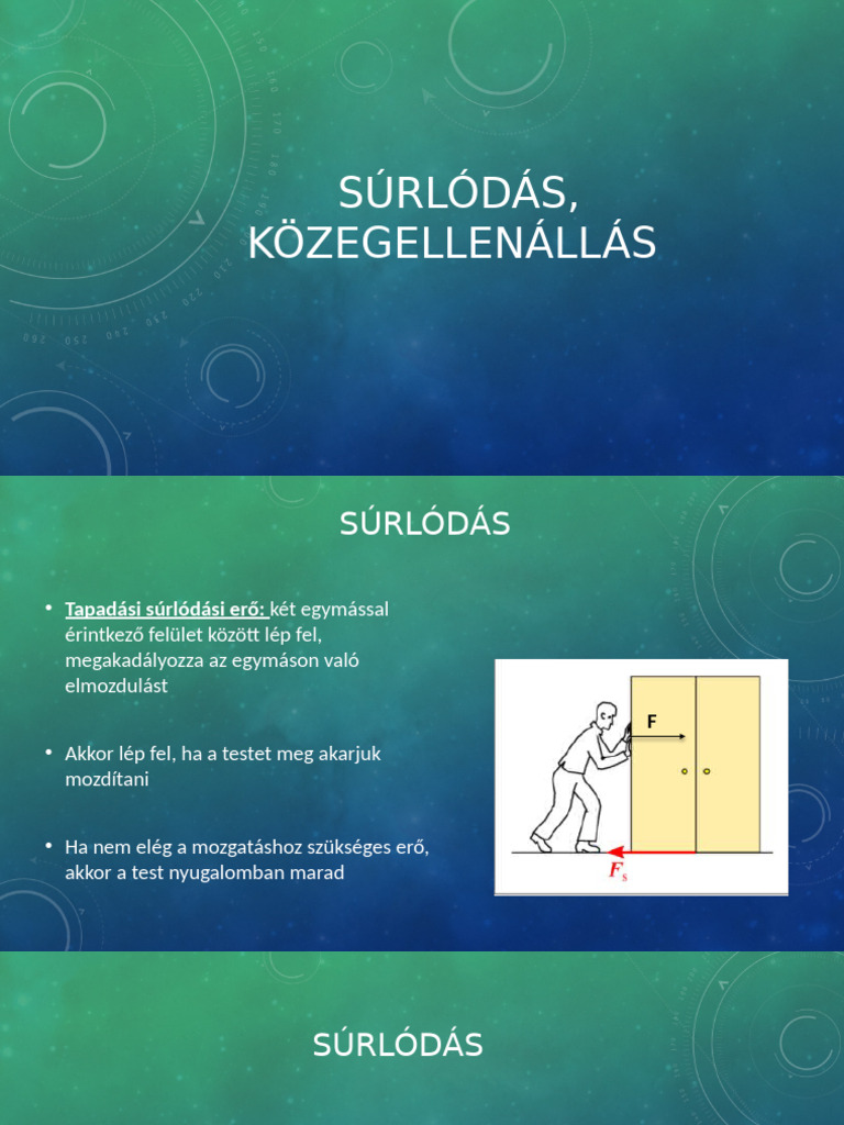 Súrlódás, Közegellenállás | PDF