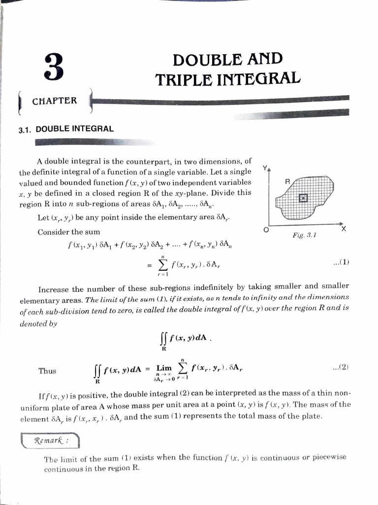 Double Integral & Change of Order of Integration 3 1&3 5 | PDF ...