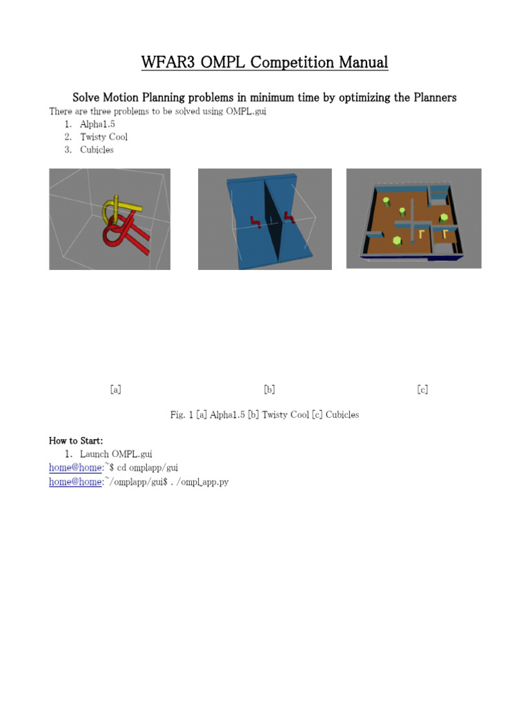 WFAR3 OMPL Competition Manual | PDF | Computing | Software