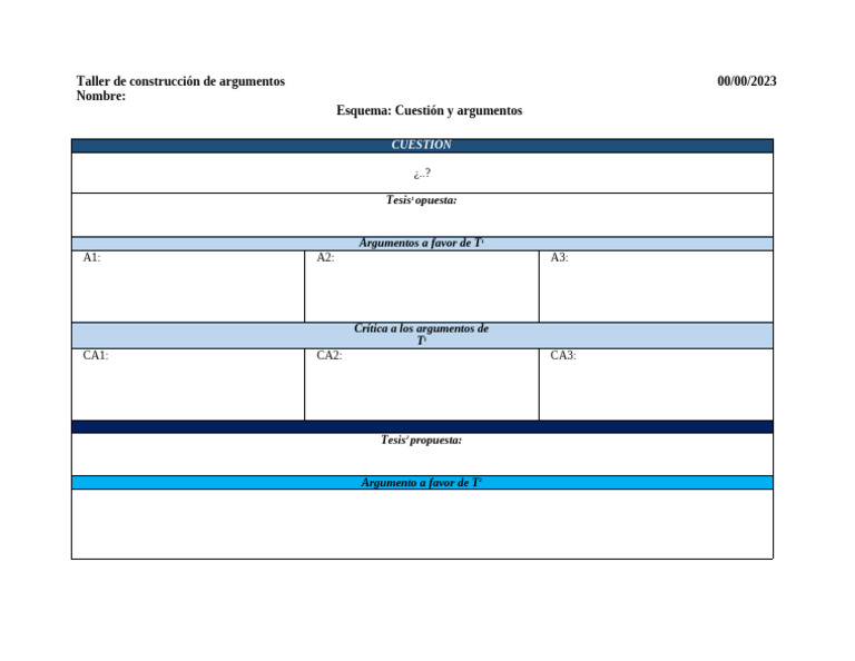 Esquema - Cuestion y Argumentos-23 | PDF