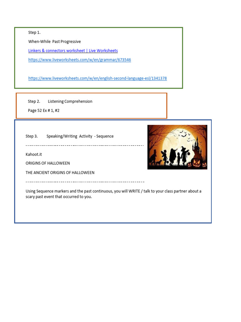 Oct 14TH Speaking Listening Writing 1 | PDF