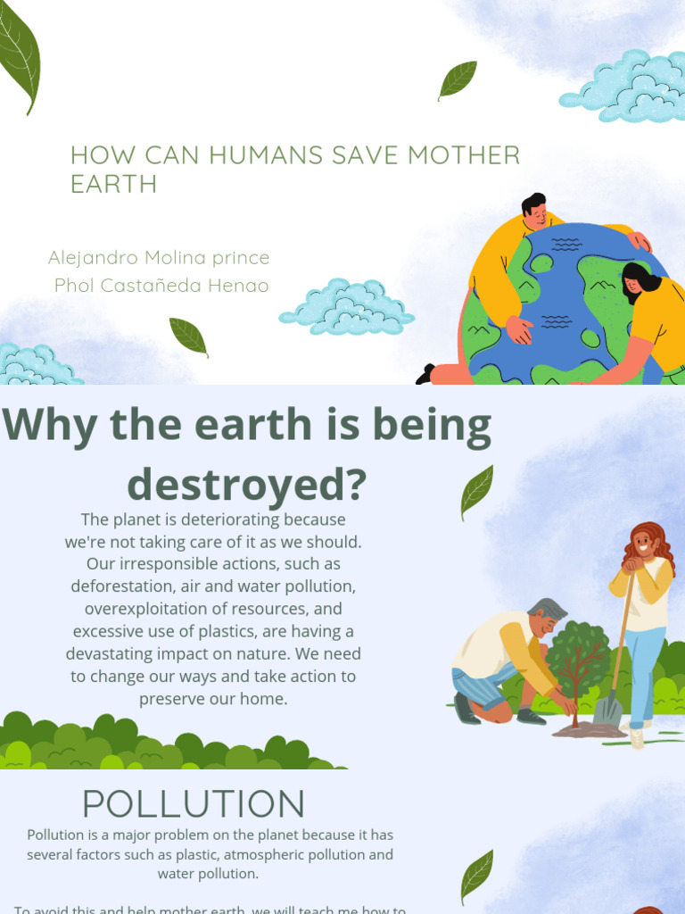 Pastel Nature Illustrative Environment Presentation | PDF