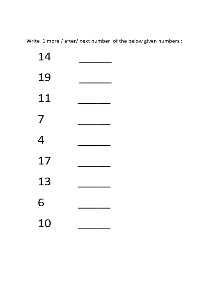 After Number | PDF