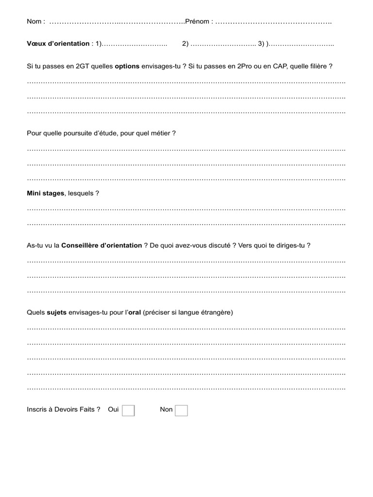 Bilan Semestre 1 Fiche Élève PDF | PDF