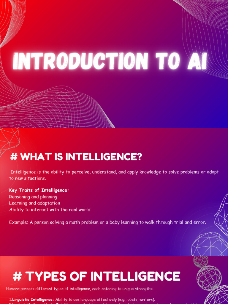 Introduction To AI (Class 10th) | PDF | Artificial Intelligence ...