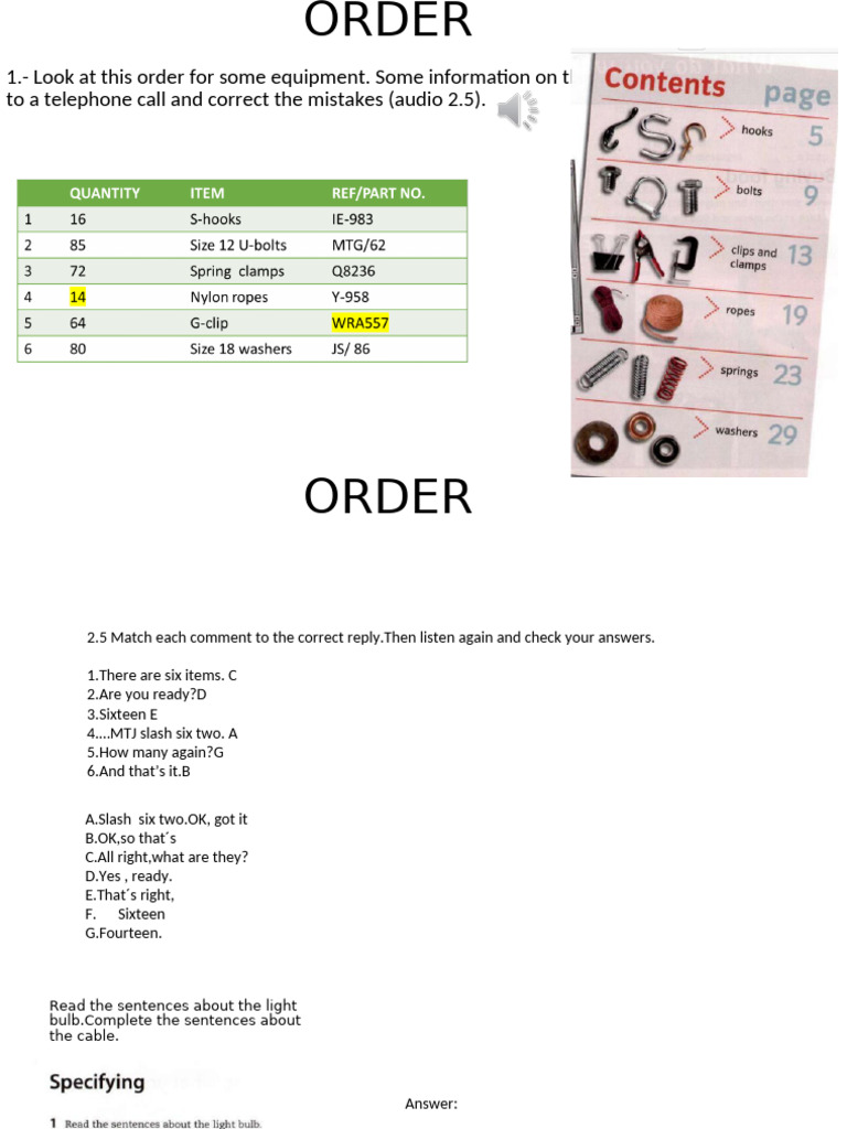 Lesson 4 Checking An Order | PDF