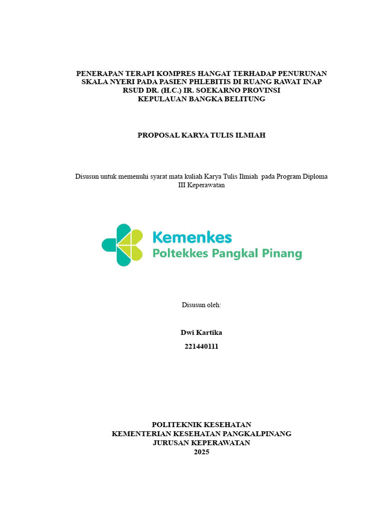 Proposal Kti Dwi Kartika Acc | PDF