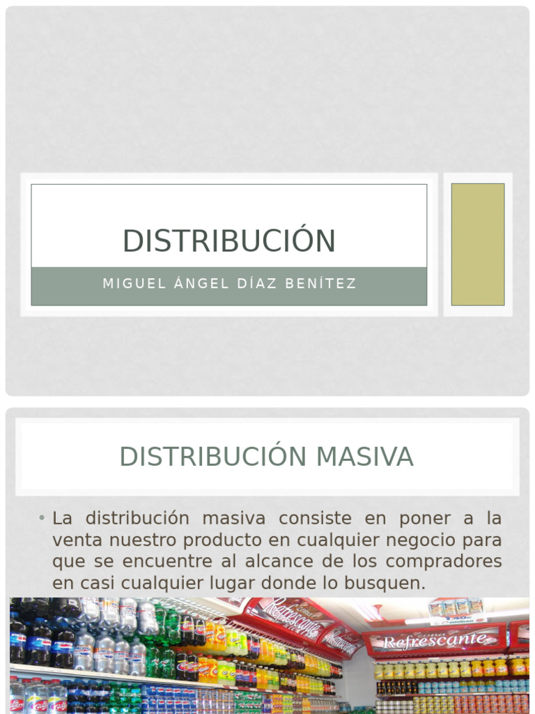 Tipos de Distribución de Productos | PDF