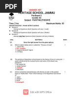 CBSE Class 12 Painting Sample Question Paper 2025-26 | PDF | Paintings