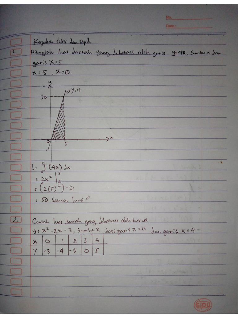 Menghitung Luas Daerah Pdf