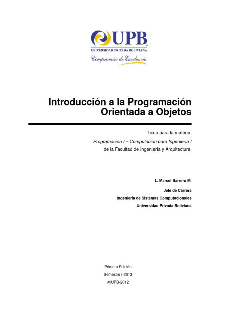 Programacion I | PDF | Lenguaje de programación | Pensamiento