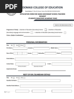 2025-2026 Dce Generic Application Form | PDF | Vocational Education ...