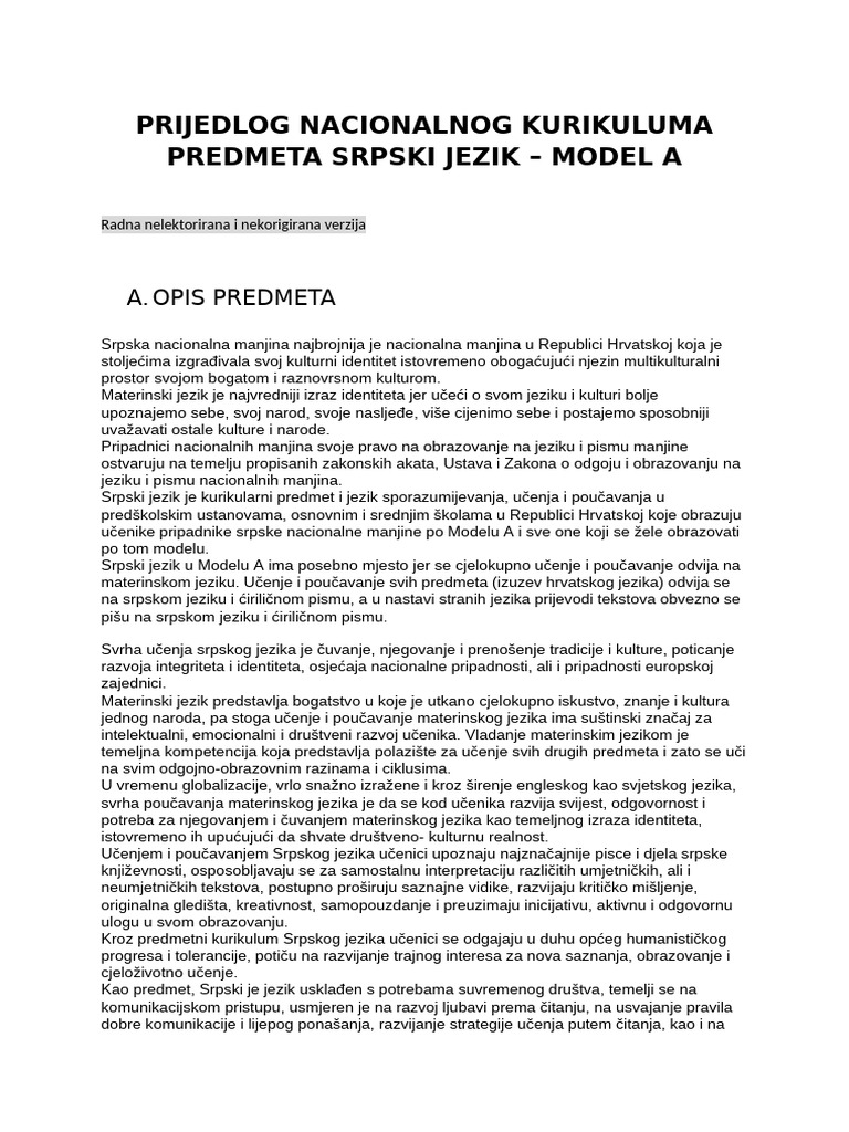 Savjetovanje Sa Zainteresiranom Javnosti o Prijedlogu Nacionalnog ...