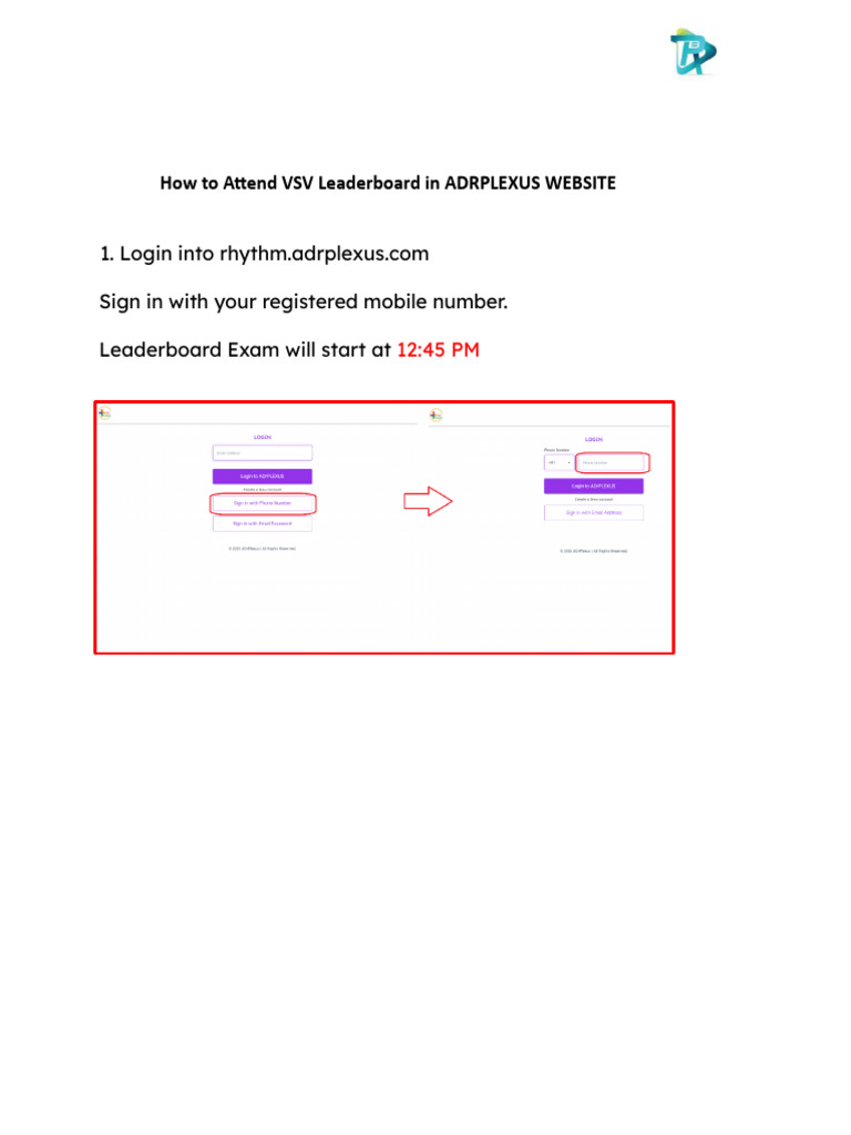How To Attend VSV Leader Board Exam | PDF