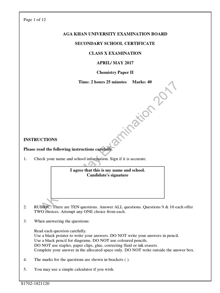 Chemistry SSC II Paper II 2 | PDF | Water Purification | Acid