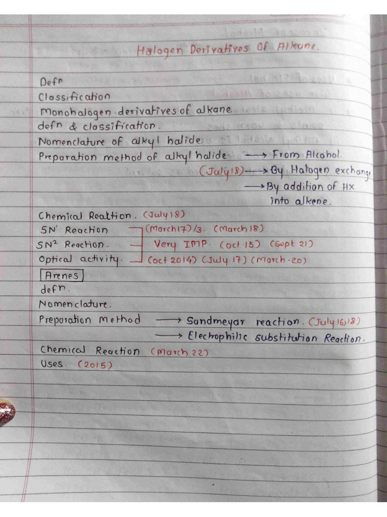 Halogen Derivatives of Alkane | PDF