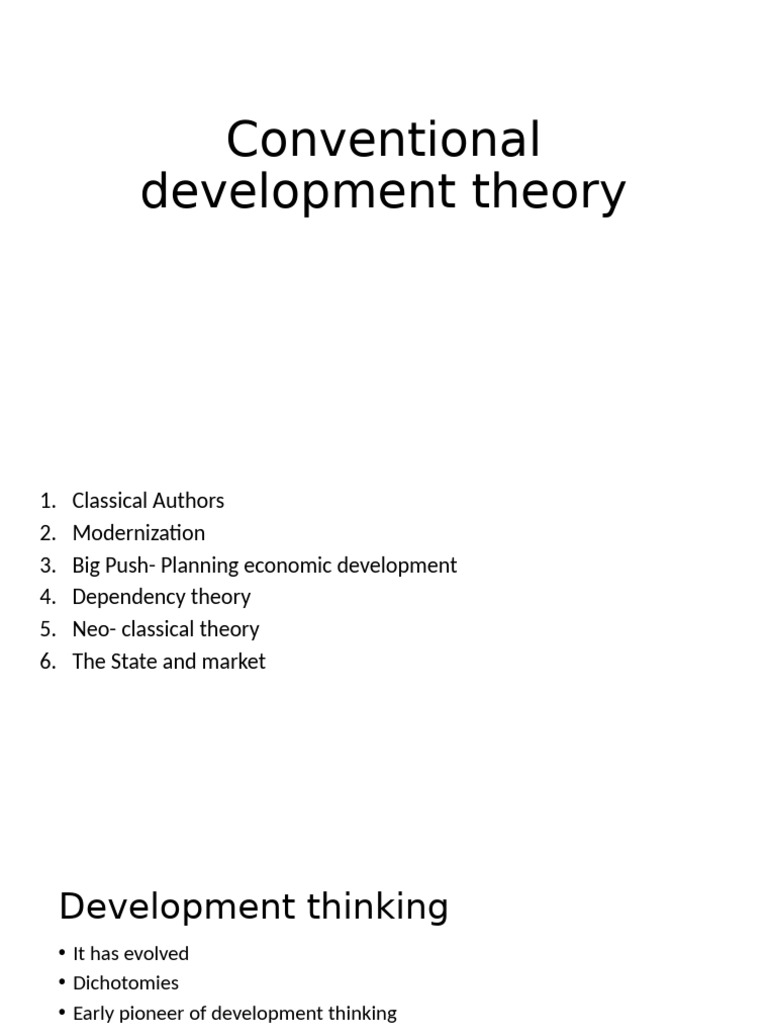 Growth and Development - Theories | PDF | Market (Economics) | Labour ...