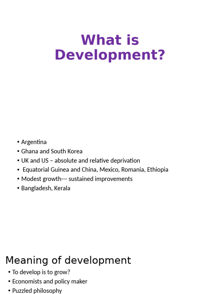 Concept of Development | PDF | Economic Growth | Gross Domestic Product