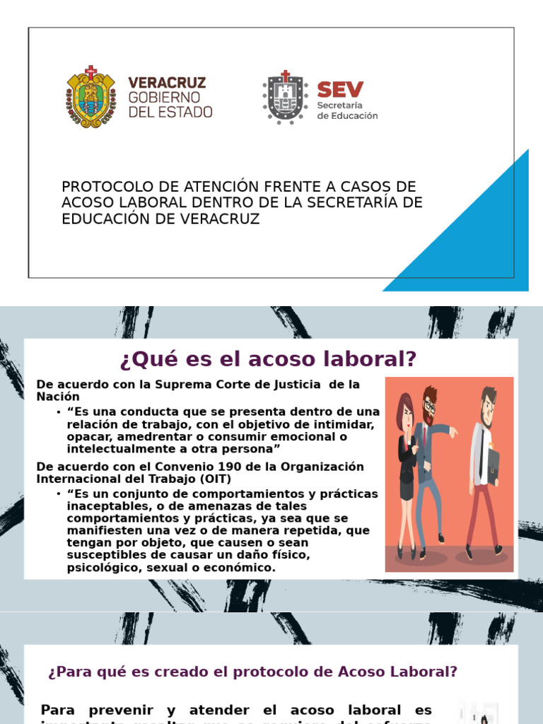 Protocolo de Acoso Laboral en Educación Veracruz | PDF | Acoso sexual | Derecho laboral