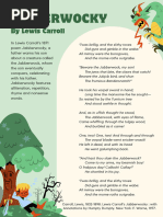 Jabberwocky by Lewis Carroll | PDF