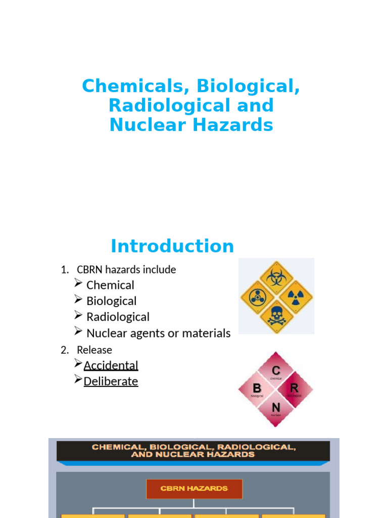 CBRN | PDF | Chemical Warfare | Radiation