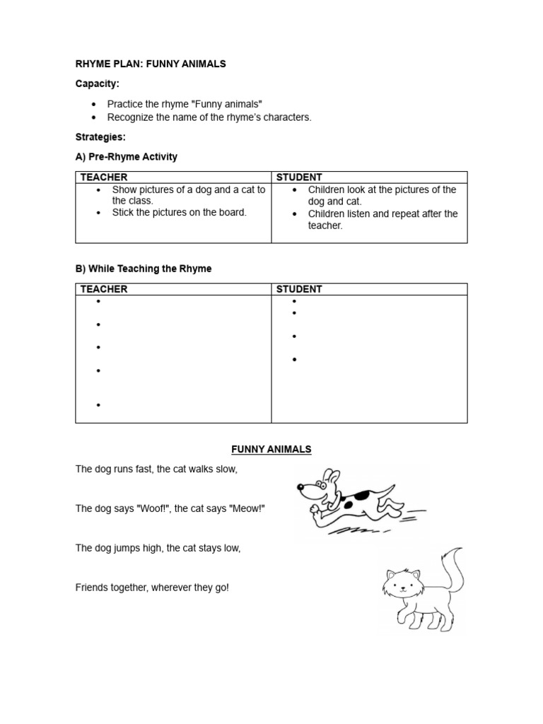 Rhyme Plan | PDF