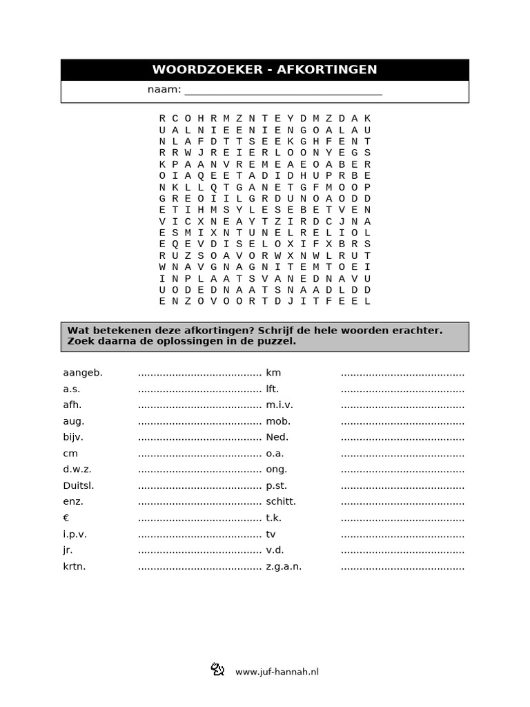 Taal Afkortingen | PDF