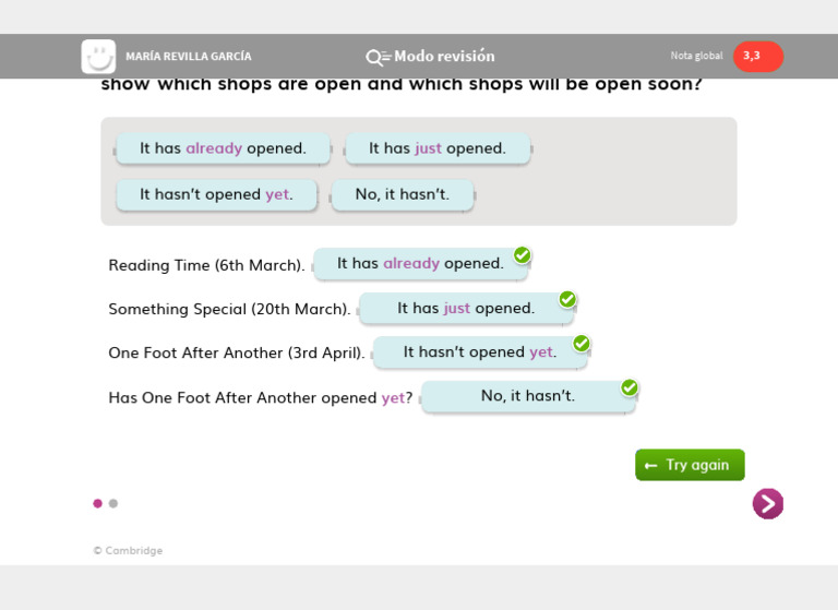 Actividad Blink BlinkLearning 3 | PDF